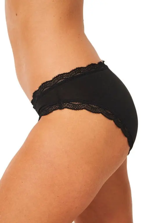STRIPE & STARE Original Knicker Four Pack - Black