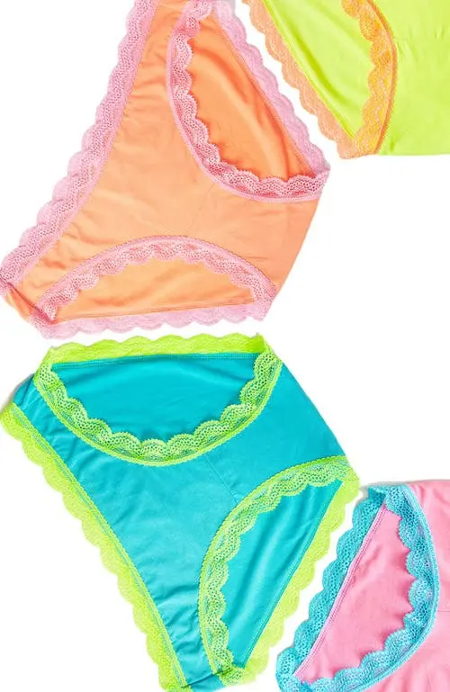 STRIPE & STARE Original Knicker Four Pack - Neon Candy