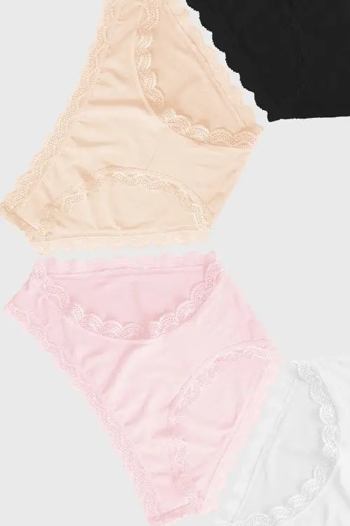 STRIPE & STARE Original Knicker Four Pack - Sand Essentials