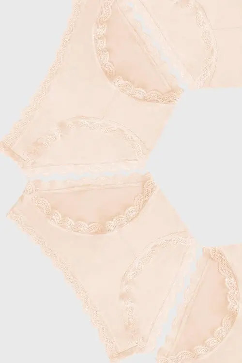 STRIPE & STARE Original Knicker Four Pack - Sand