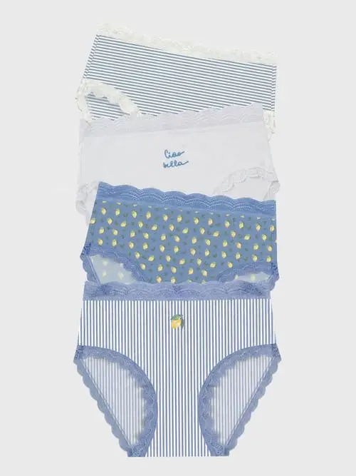 STRIPE & STARE High Rise Four Pack - Ciao Bella