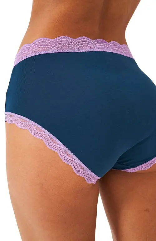 STRIPE & STARE High Rise Knicker Four Pack - Midnight Neon