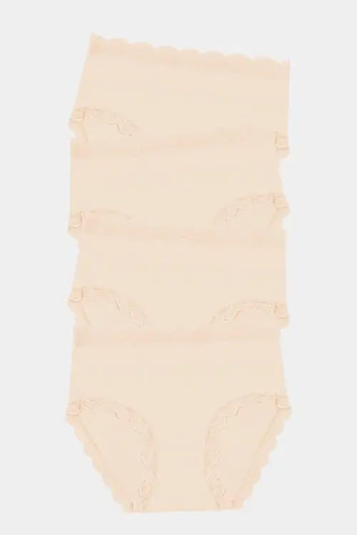 STRIPE & STARE High Rise Four Pack - Sand