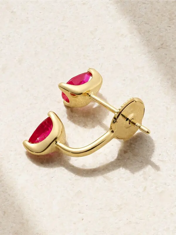 ANITA KO Orbit 18-karat Gold Ruby Single Earring