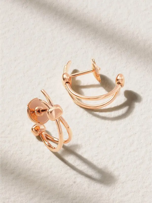 Pomellato 18-karat Hoop Earrings - Gold
