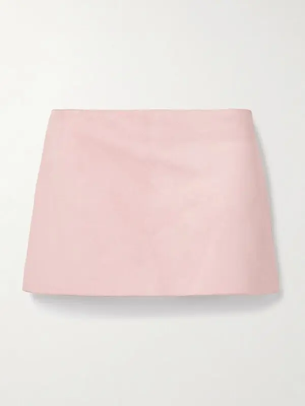 Khaite Jett Suede Mini Skirt