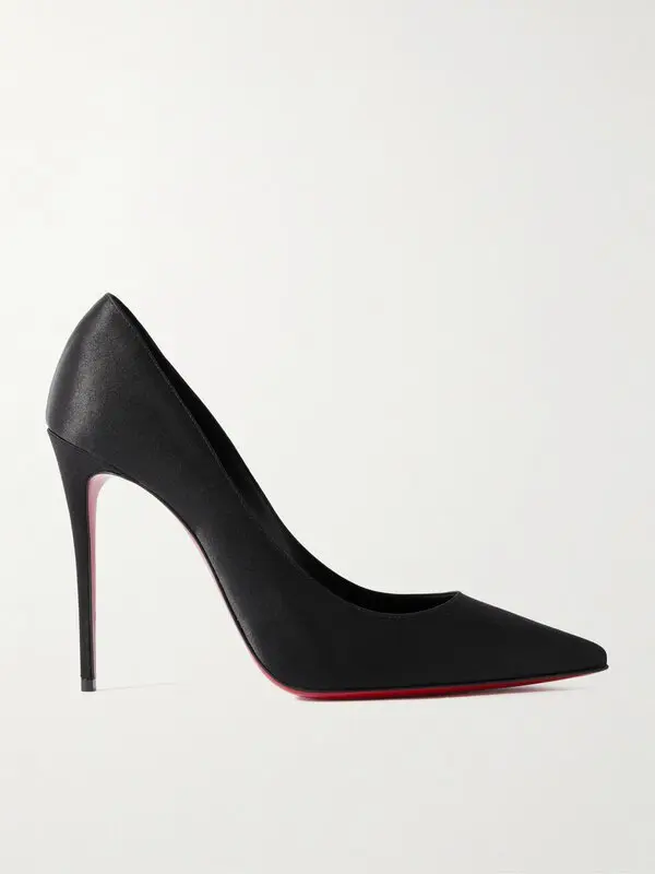 CHRISTIAN LOUBOUTIN Classic Kate 100 Satin-crepe Pumps