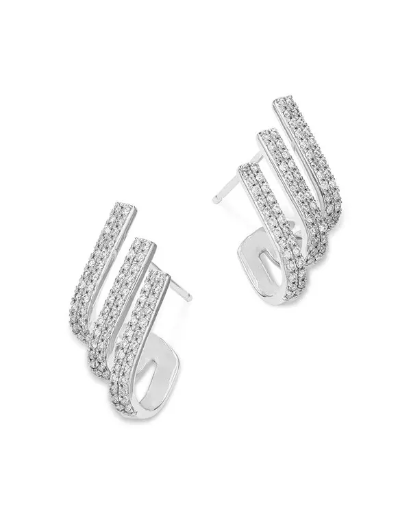 Bloomingdale'S 14k Gold 0.45 Tcw Diamond Earrings