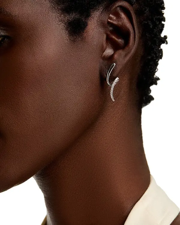 Bloomingdale'S 14k Gold 0.33 Tcw Diamond Ear Climbers