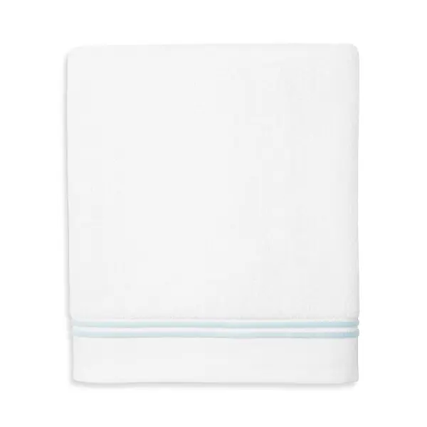 SFERRA Aura Nuova Bath Sheet - White/ Aqua