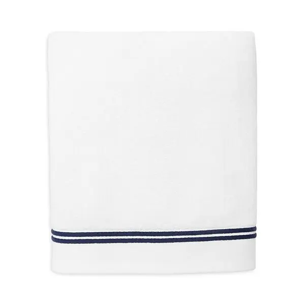SFERRA Aura Nuova Bath Sheet - White/ Navy