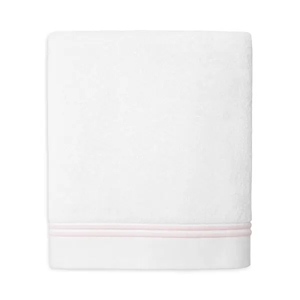 SFERRA Aura Nuova Bath Sheet - White/ Pink