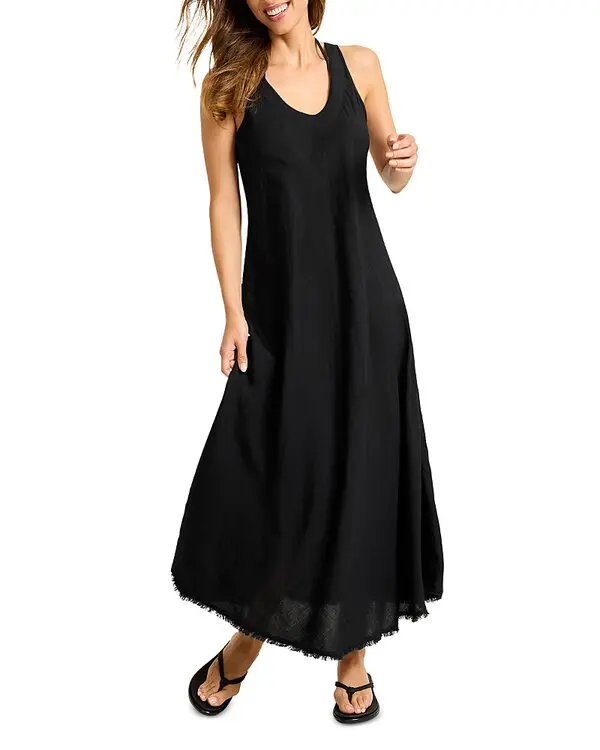 Tommy Bahama St Lucia Bias Cut Maxi Dress Swim Cover-up - Black