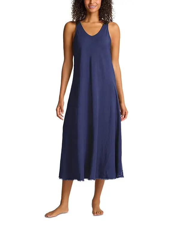 Tommy Bahama St Lucia Bias Cut Maxi Dress Swim Cover-up - Mare Navy