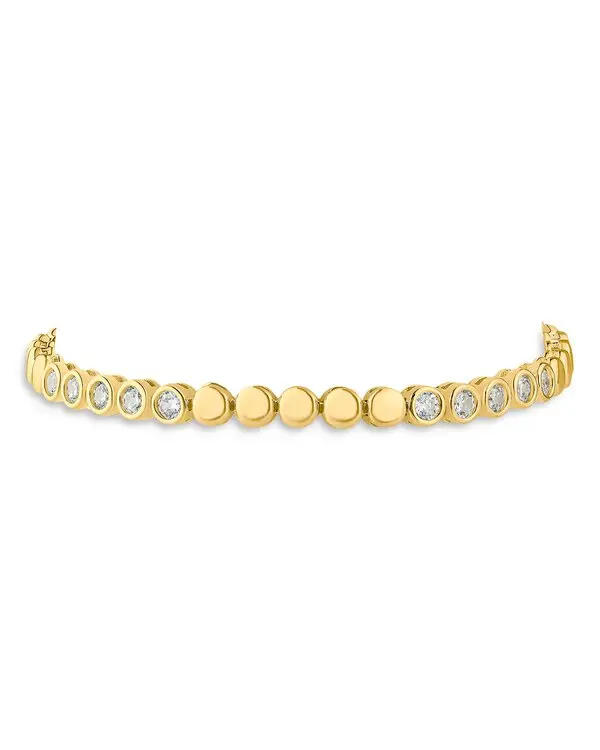 KENNETH JAY LANE Bezel Cubic Zirconia Bracelet