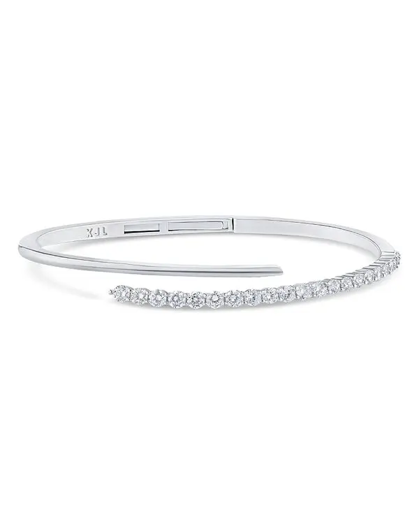 KENNETH JAY LANE Pave Cubic Zirconia Bracelet - Silver