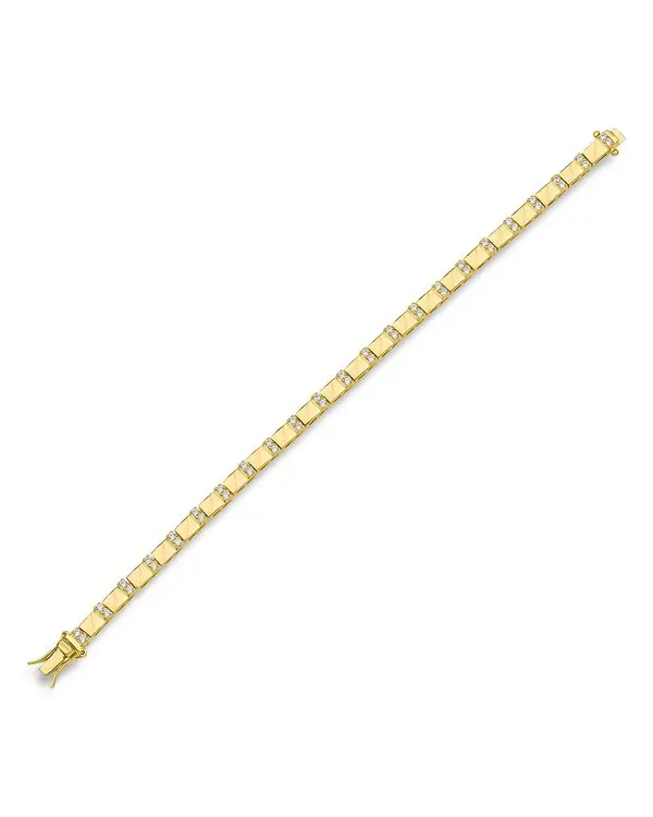 KENNETH JAY LANE Cubic Zirconia Station Bracelet