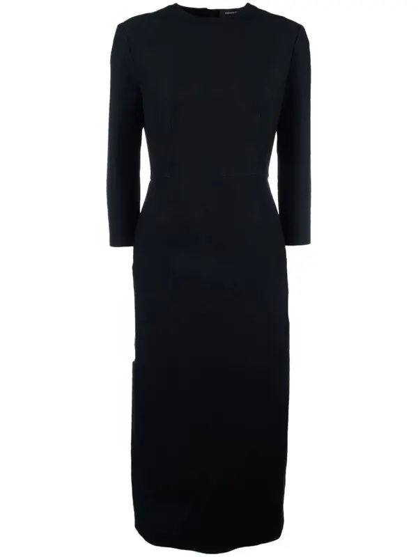 Fabiana Filippi Long-sleeved Midi Dress