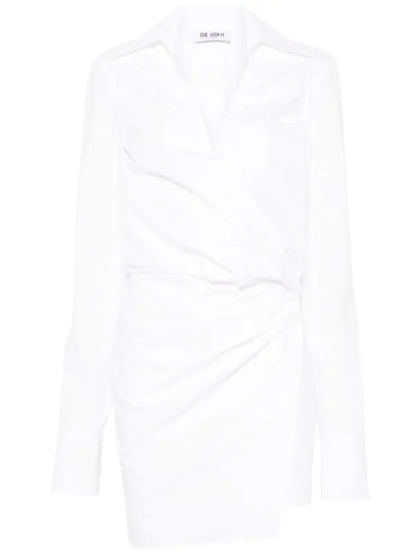 Attico Cotton Shirt Dress - White