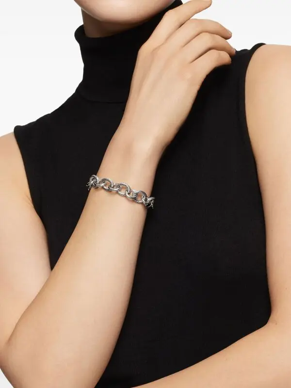 David Yurman Sterling Oval Link Chain Bracelet - Silver