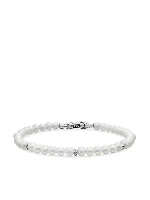 David Yurman Sterling Pearl Bracelet - Silver