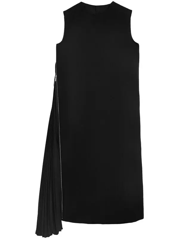 JIL SANDER Draped-detail Midi Dress