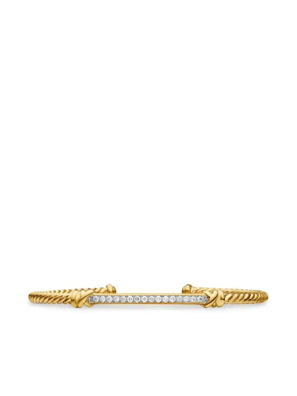 David Yurman 18kt Yellow Diamond Bracelet - Gold