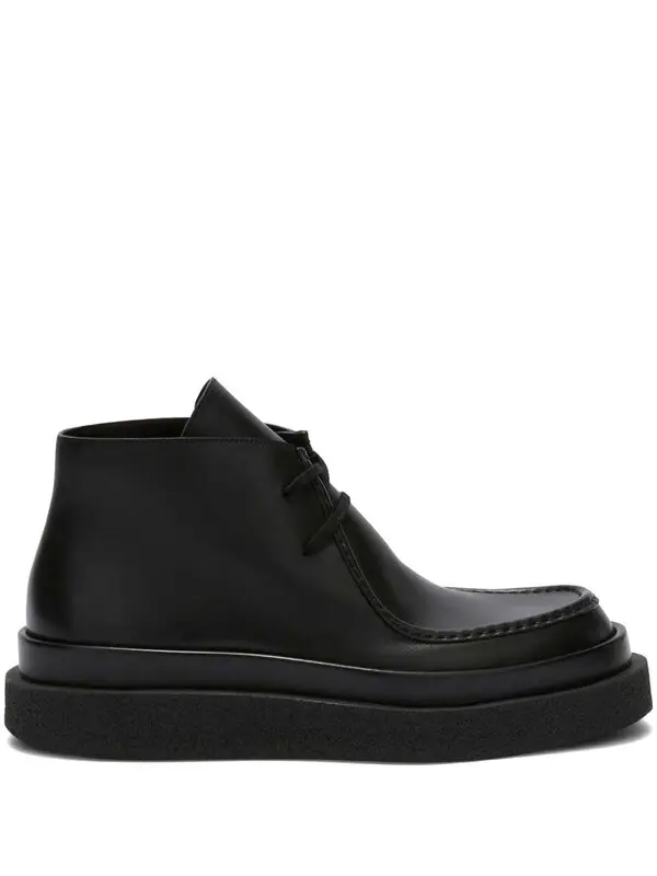 JIL SANDER Low Leather Boots