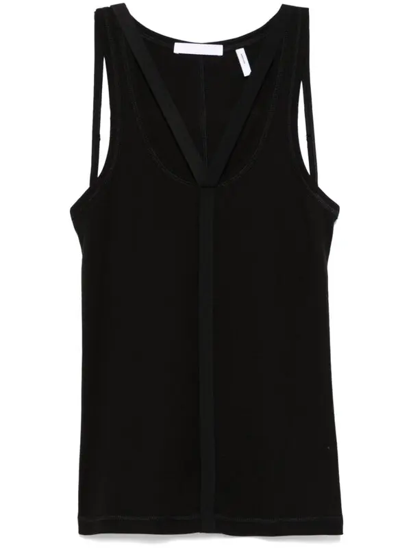 Helmut Lang Strap Racer Tank Top - Black