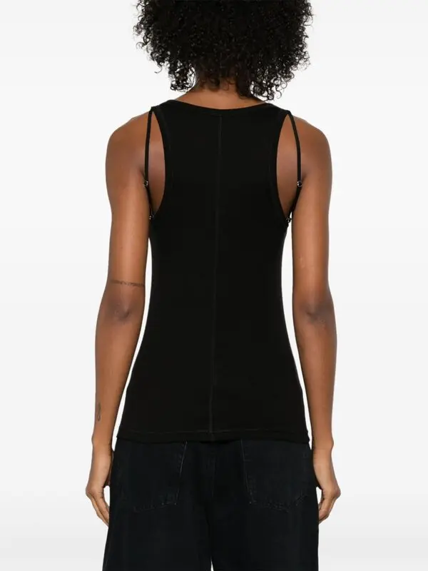 Helmut Lang Strap Racer Tank Top - Black