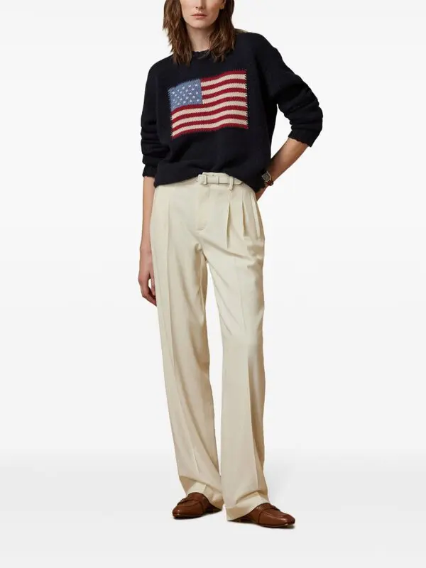 Ralph Lauren Flag Cashmere Sweater - Blue