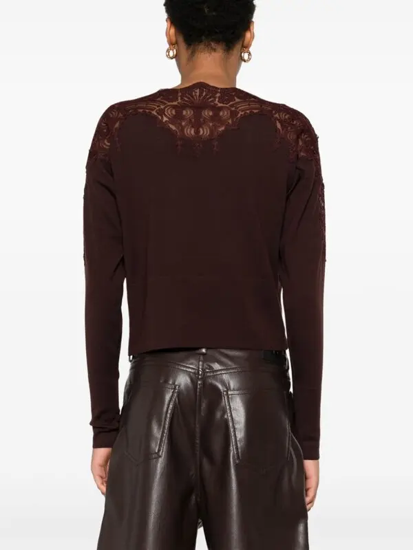 Ermanno Scervino Lace-embellished Sweater