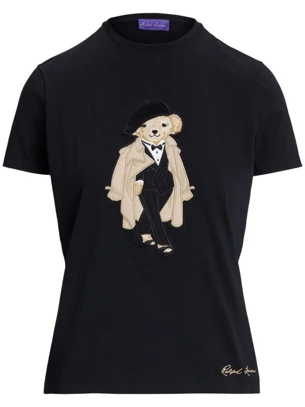 Ralph Lauren Cotton Polo Bear T-shirt - Black