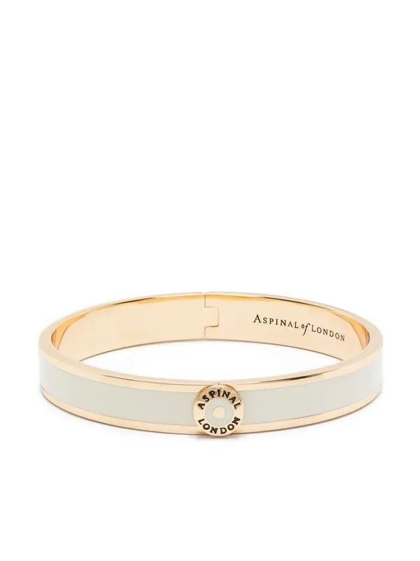 ASPINAL OF LONDON Enamel Bangle Bracelet - Gold