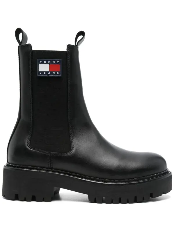Tommy Hilfiger 45mm Rubberised-logo Chelsea Boots