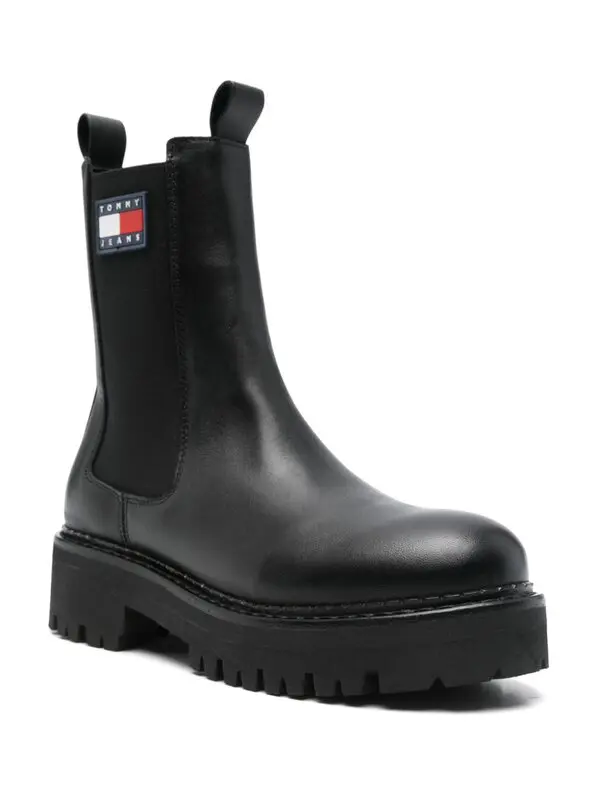 Tommy Hilfiger 45mm Rubberised-logo Chelsea Boots