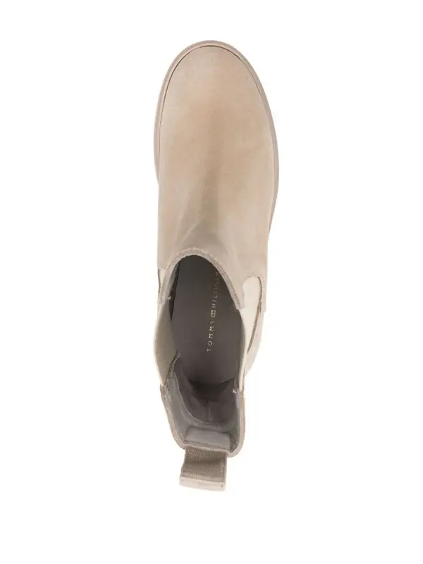 Tommy Hilfiger Suede Chelsea Boots - Neutrals