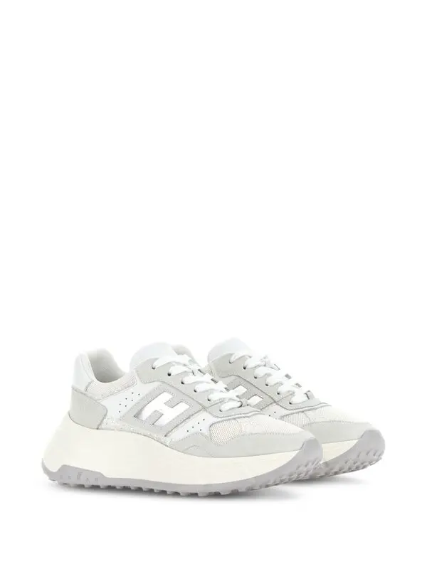 Hogan Logo Sneakers - Silver