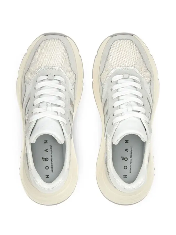 Hogan Logo Sneakers - Silver