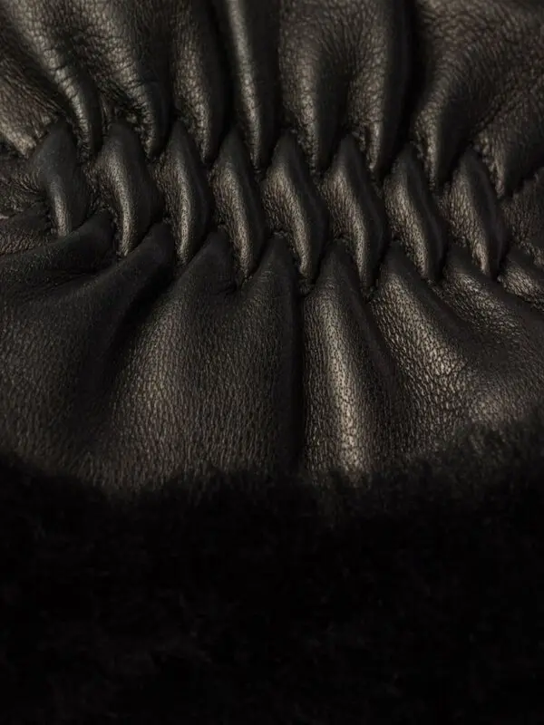 Prada Re-nylon And Shearling Gloves