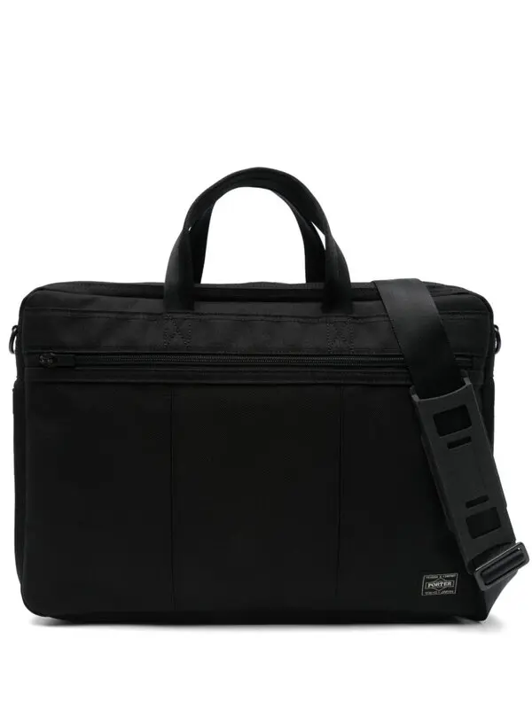 PORTER-YOSHIDA & CO Logo-tag Laptop Bag - Black