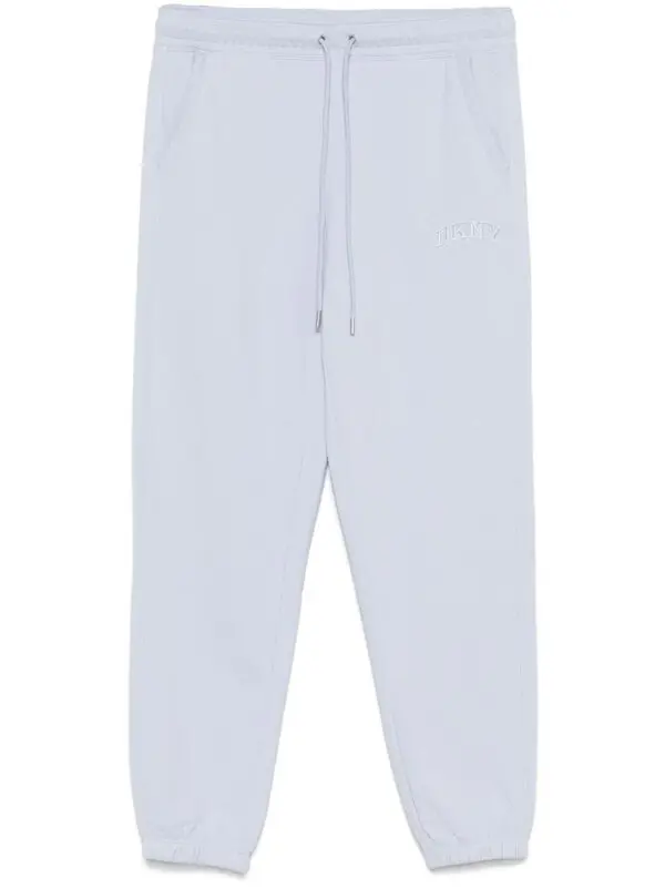 Dkny Embroidered-logo Track Pants - Blue