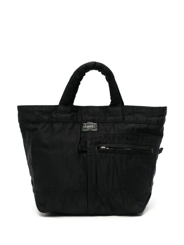 PORTER-YOSHIDA & CO Press-stud Tote Bag - Black