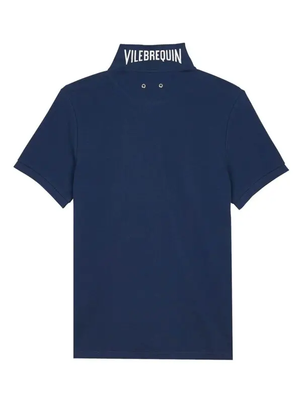 Vilebrequin Logo-print Polo Shirt - Blue