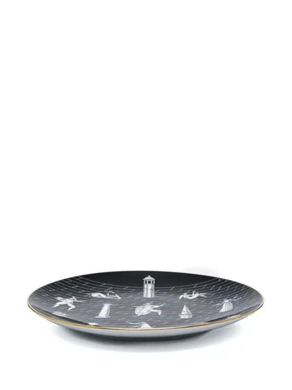 GINORI 1735 Printed Charger Plate - Black