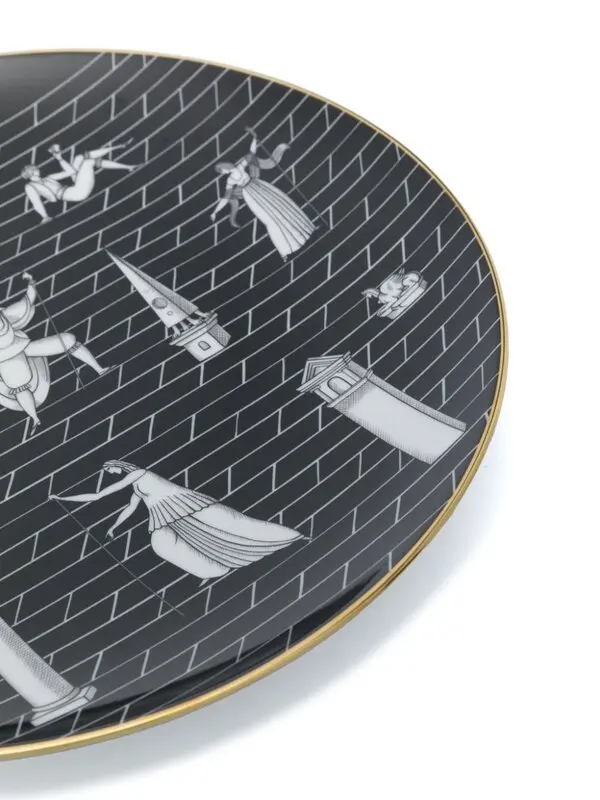 GINORI 1735 Printed Charger Plate - Black