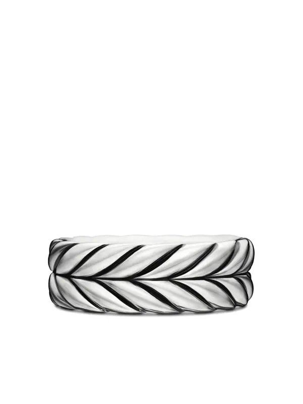 David Yurman Chevron Band Ring - Silver