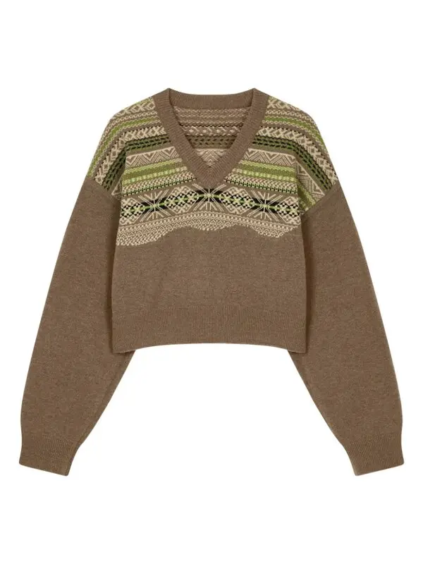 STUDIO TOMBOY Fair Isle Intarsia Knit Sweater