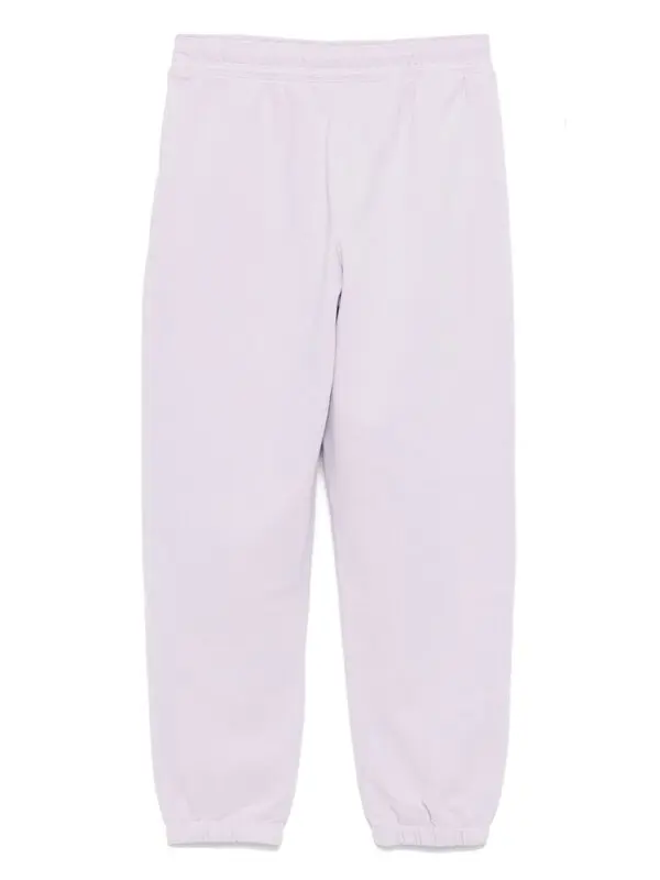 Dkny Embroidered-logo Track Pants - Purple