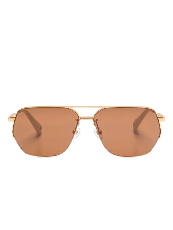 Jacquemus The Aviador Sunglasses - Gold